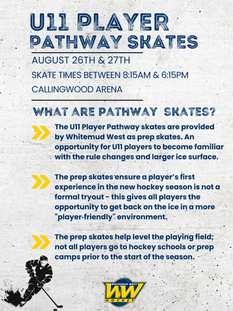 U11 Pathway Skate Information – Whitemud West Hockey Association